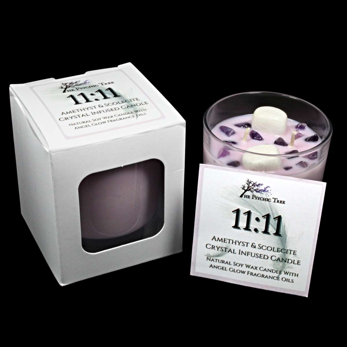 11:11 - Angel Numbers - Crystal Infused Scented Candle