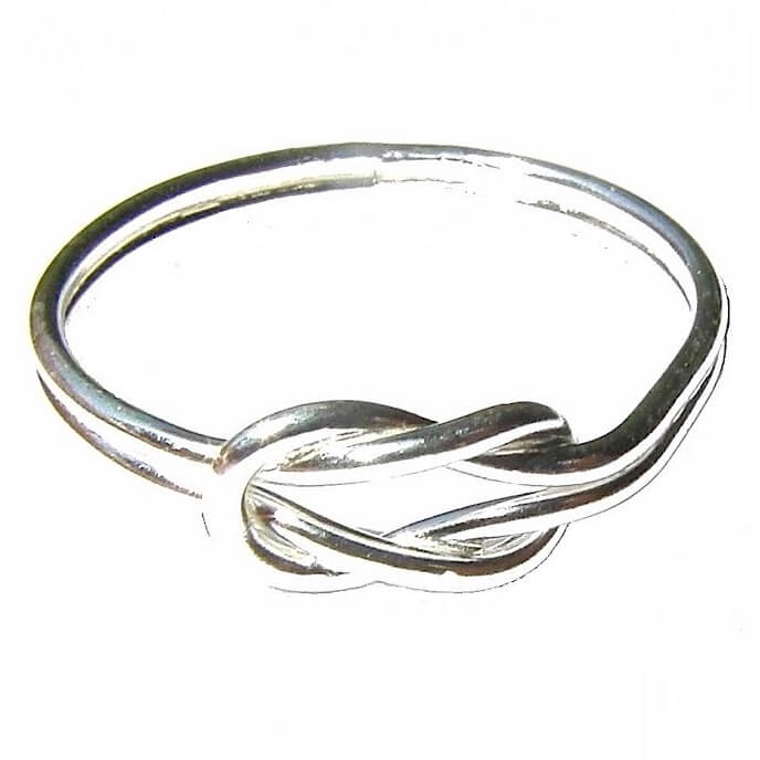 Infinity Knot Ring - Sterling Silver
